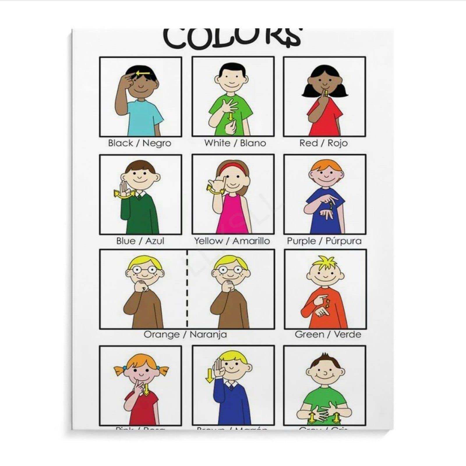 Colores Del Lenguaje De Señas Americano