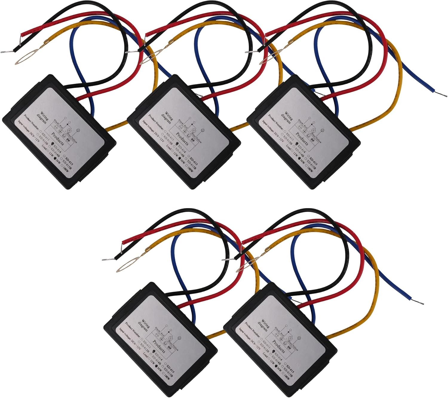 5Pcs Capacitive LED Touch Control Sensor Switch Dimmer Lamp XD-614 ...