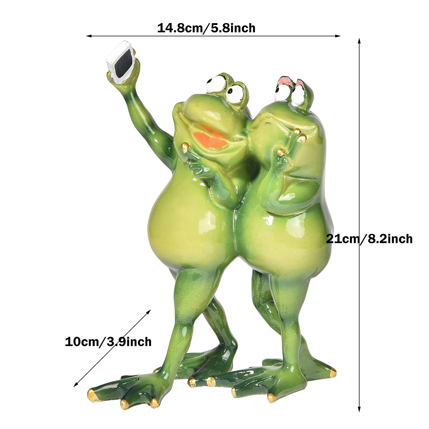 Snapklik.com : Creative Frog Figurines Collectibles Frog Statues ...