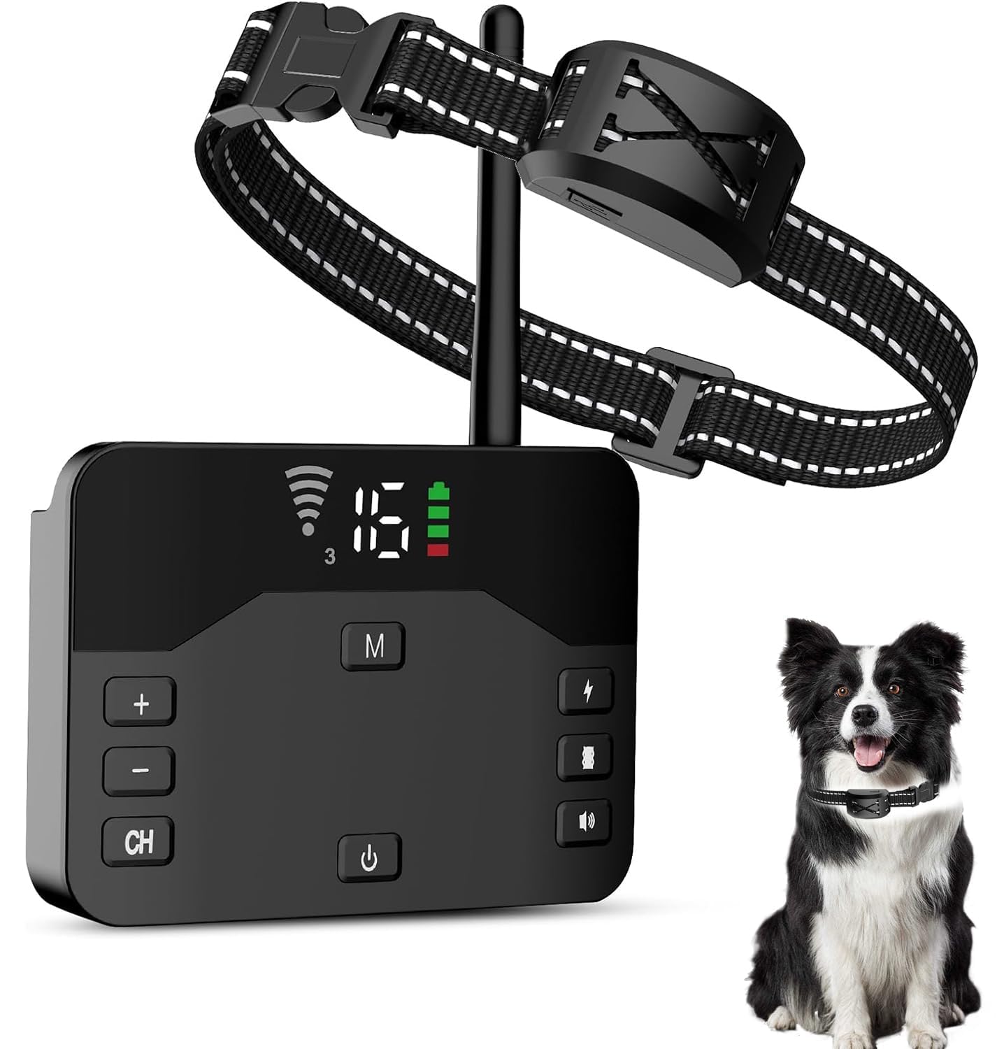 MINYII Wireless Dog Fence System, Electric Dog Fence for 2 Dogs ...