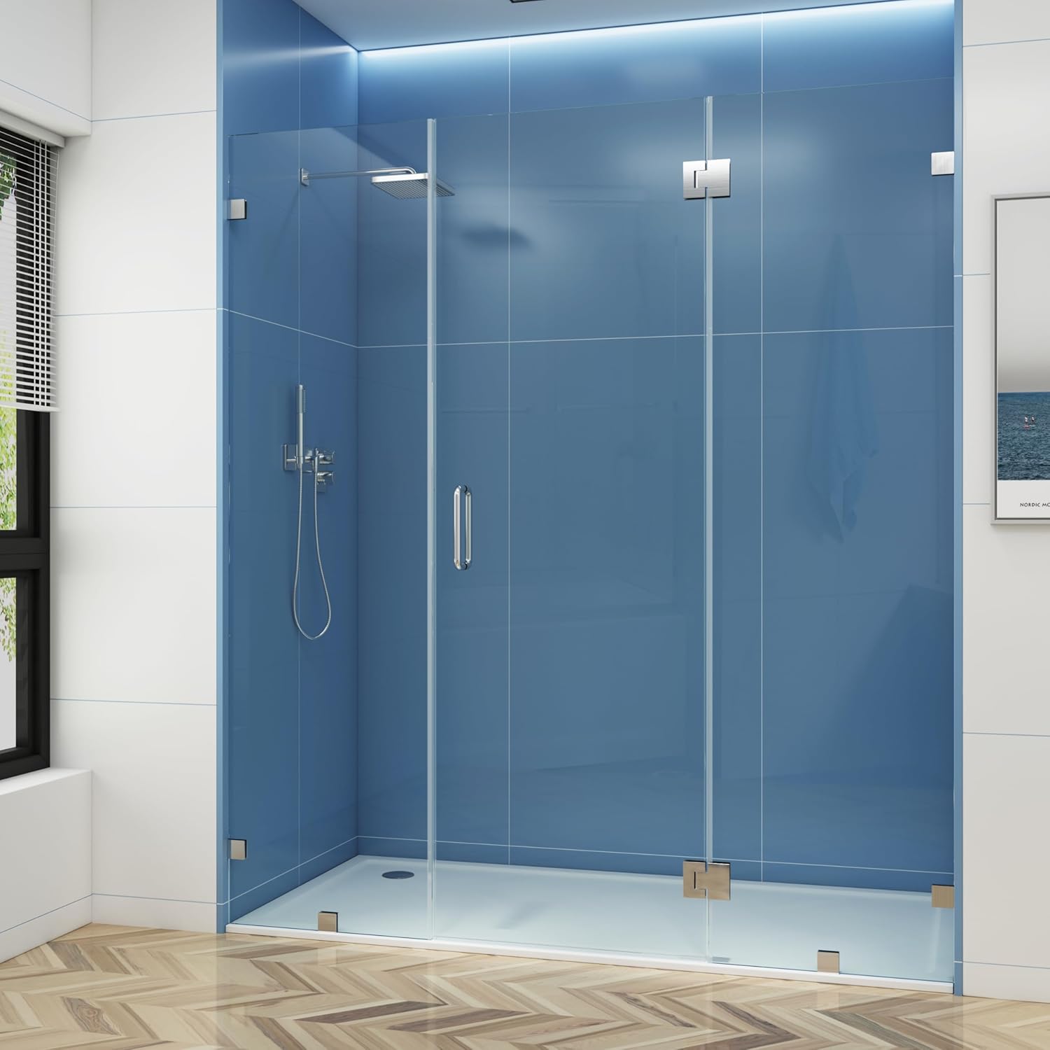 Amazon.com: YINVANI Waterproof Shower Door Seal 3-Piece Set, 80 inches ...