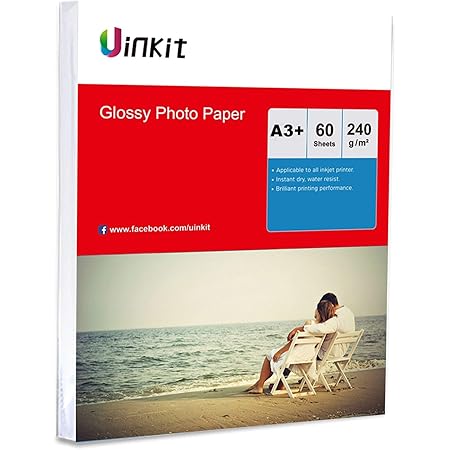 A3 Plus A3+ Photo Paper - 60 Sheets Pack High Glossy 180Gsm Inkjet ...