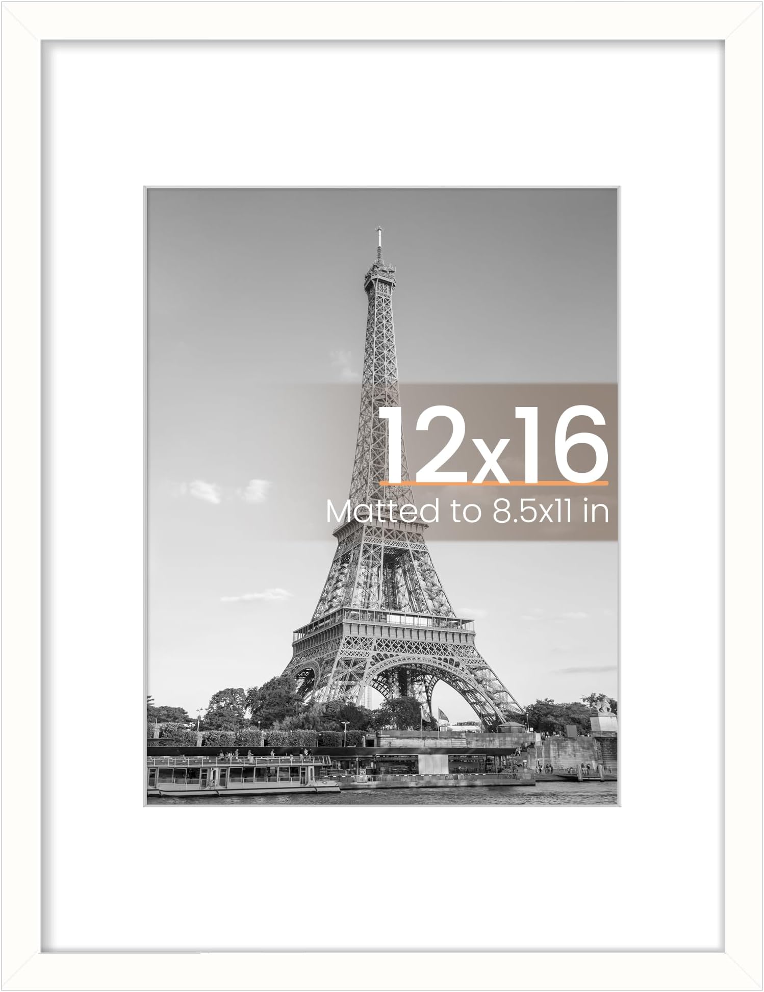 Amazon.com: Egofine 12x16 Picture Frames White Set of 2 - Solid Wood ...