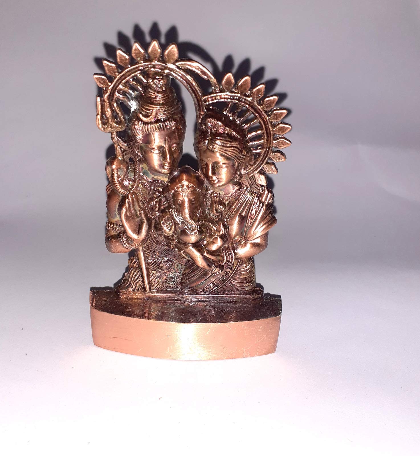 Buy Shiva Parvati Ganesh Idol Shiv Parivar Murti Statue Sculpture ...