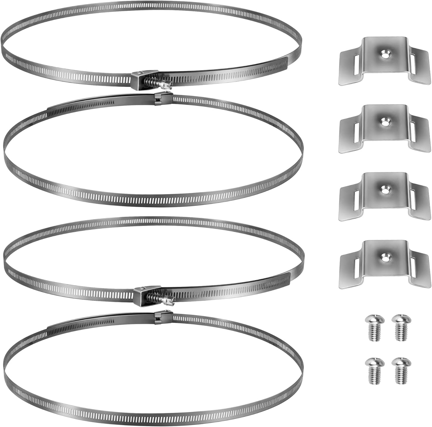 Amazon.com: 4 Sets Pole Brackets,Adjustable Sign Mounting Bracket for ...