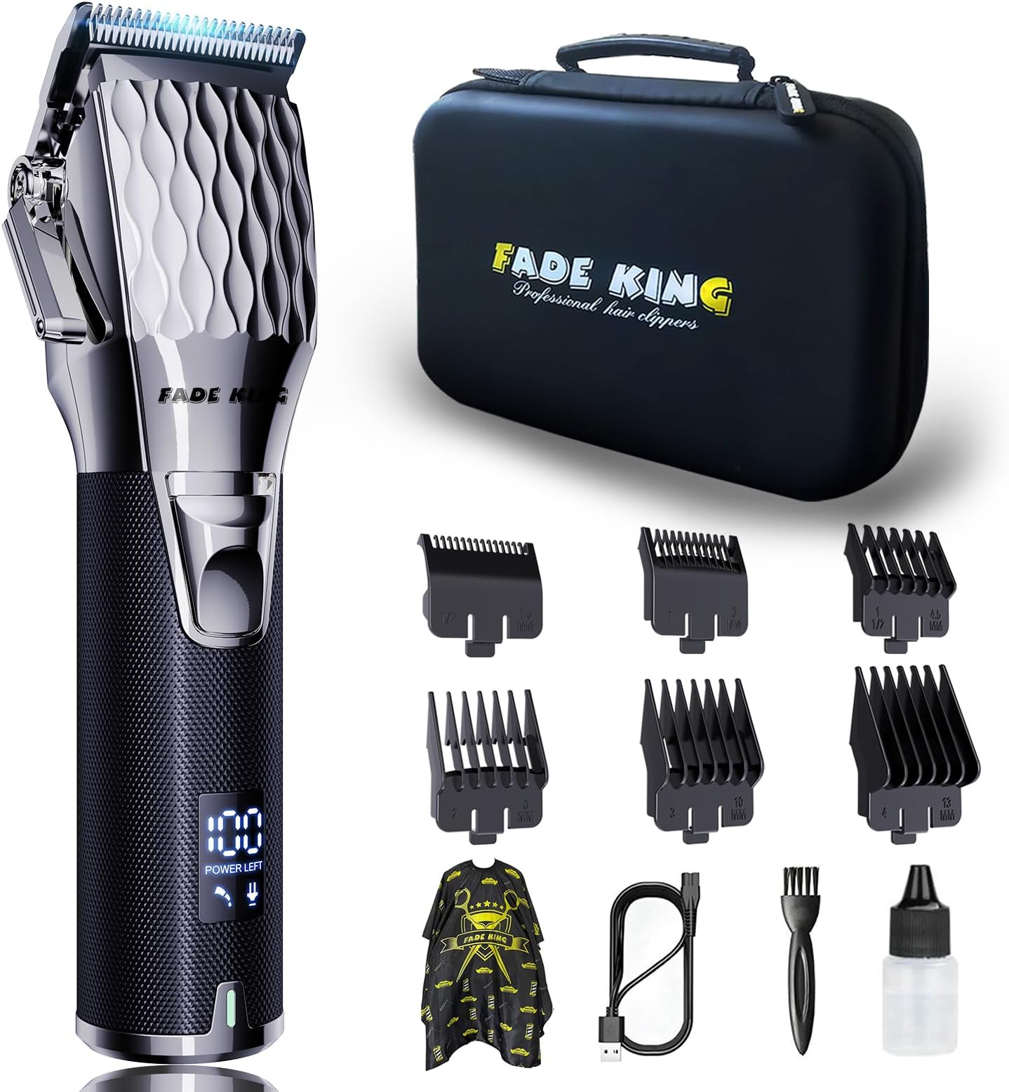 Amazon.com: FADEKING® Professional Hair Clippers for Men - Cordless ...