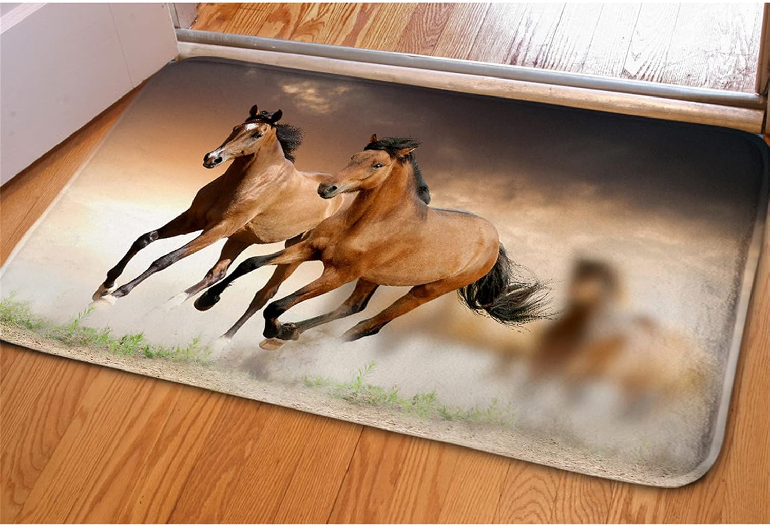 Bioonce Horses Pattern Durable Doormat Indoor Outdoor Entrance Door Mat ...