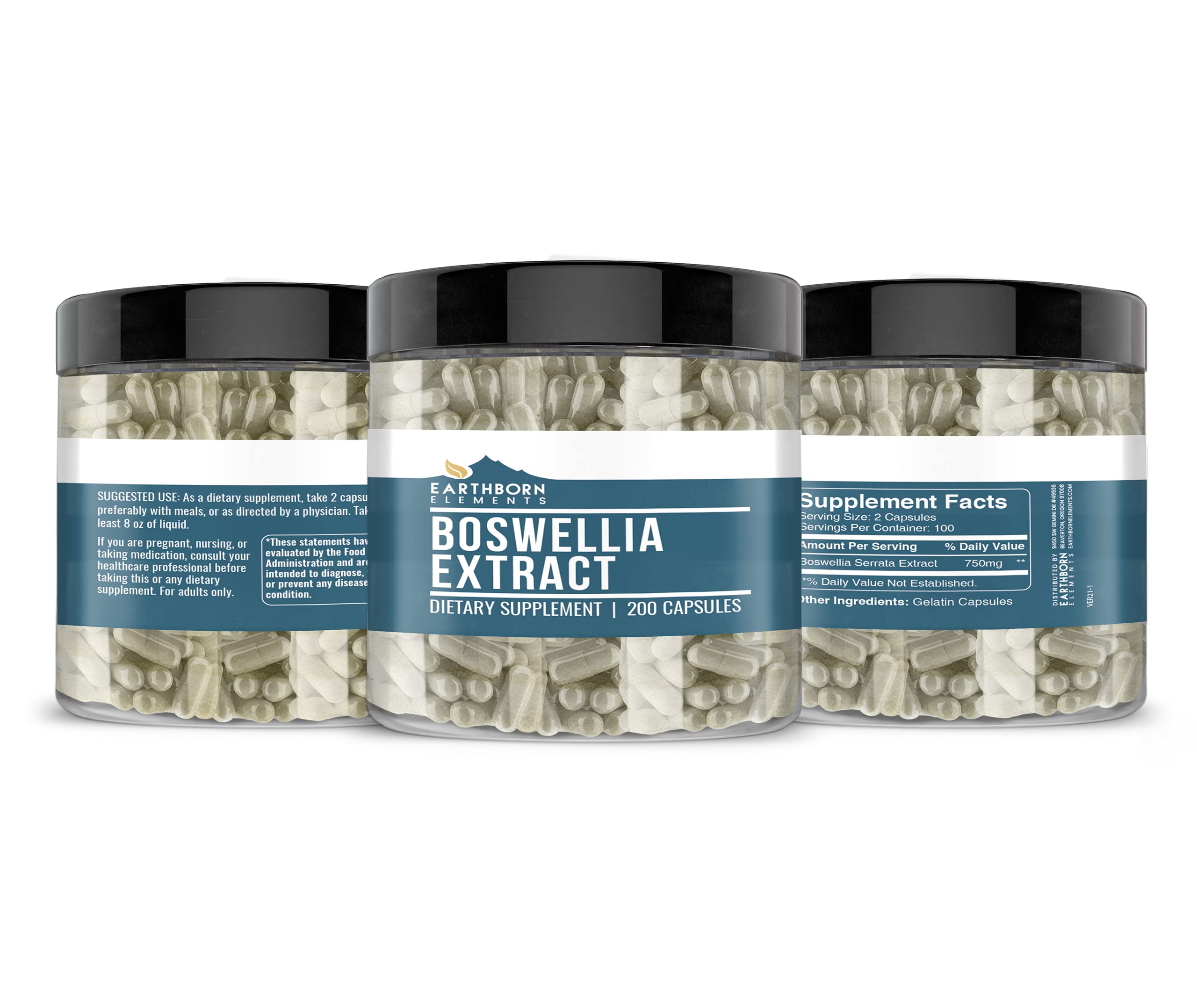 Boswellia Serrata Extract, 200 Capsules, 100% Pure & Extra Potent ...