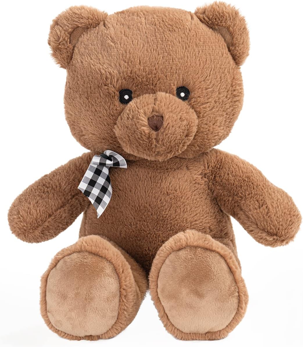 Amazon.com: MODIFYI Plush Toys, Huggable Bear Stuffed Animal Toy, Beige ...