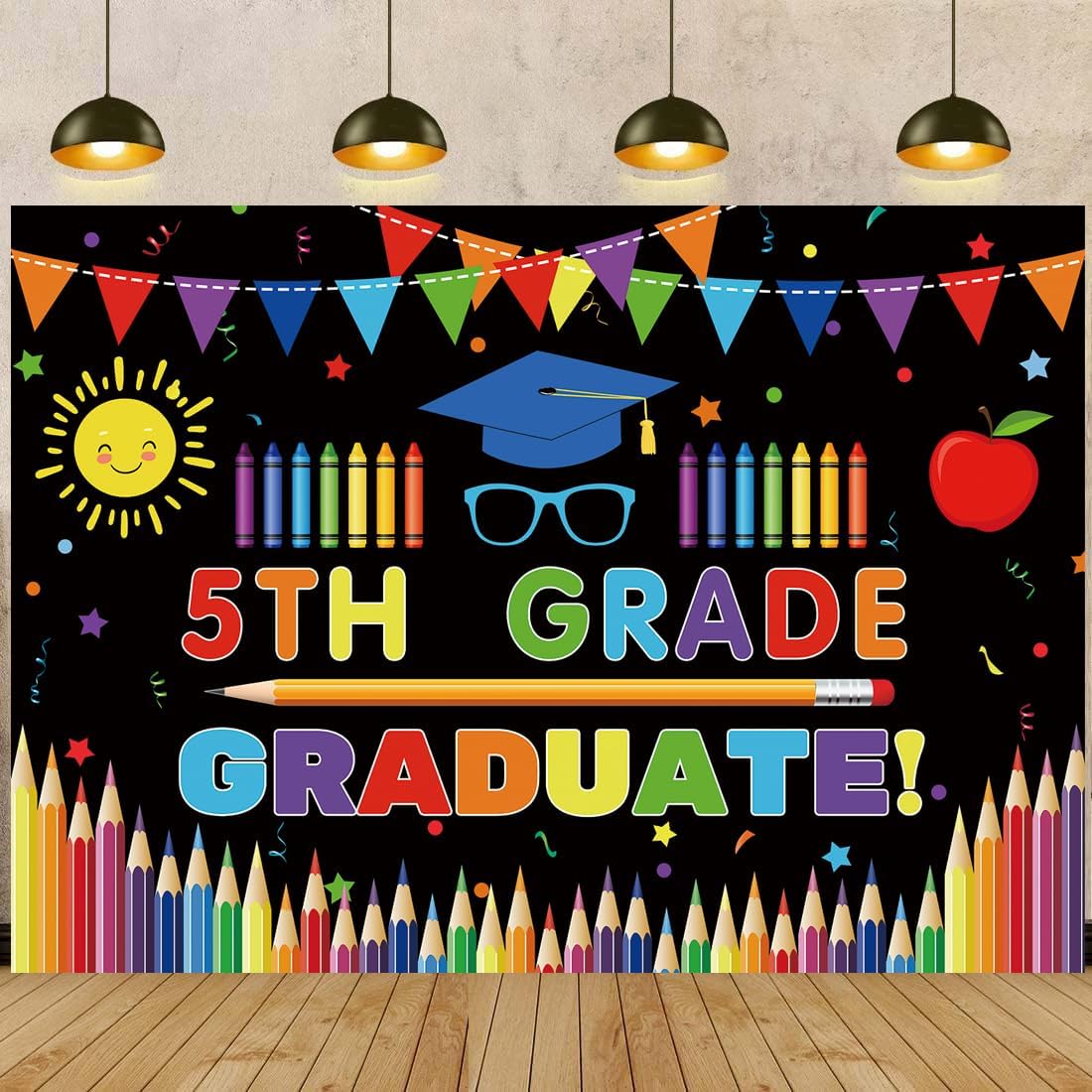Amazon.com : 5th Grade Graduation Backdrop Class of 2024 Fifth Grade ...