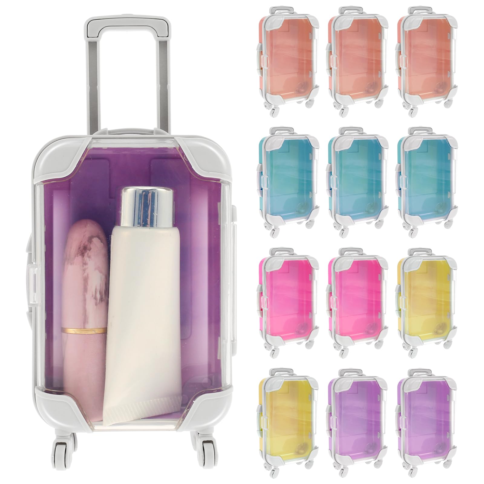 Amazon.com: 12 Pack Mini Suitcase Party Favor Gift Box Tiny Travel ...