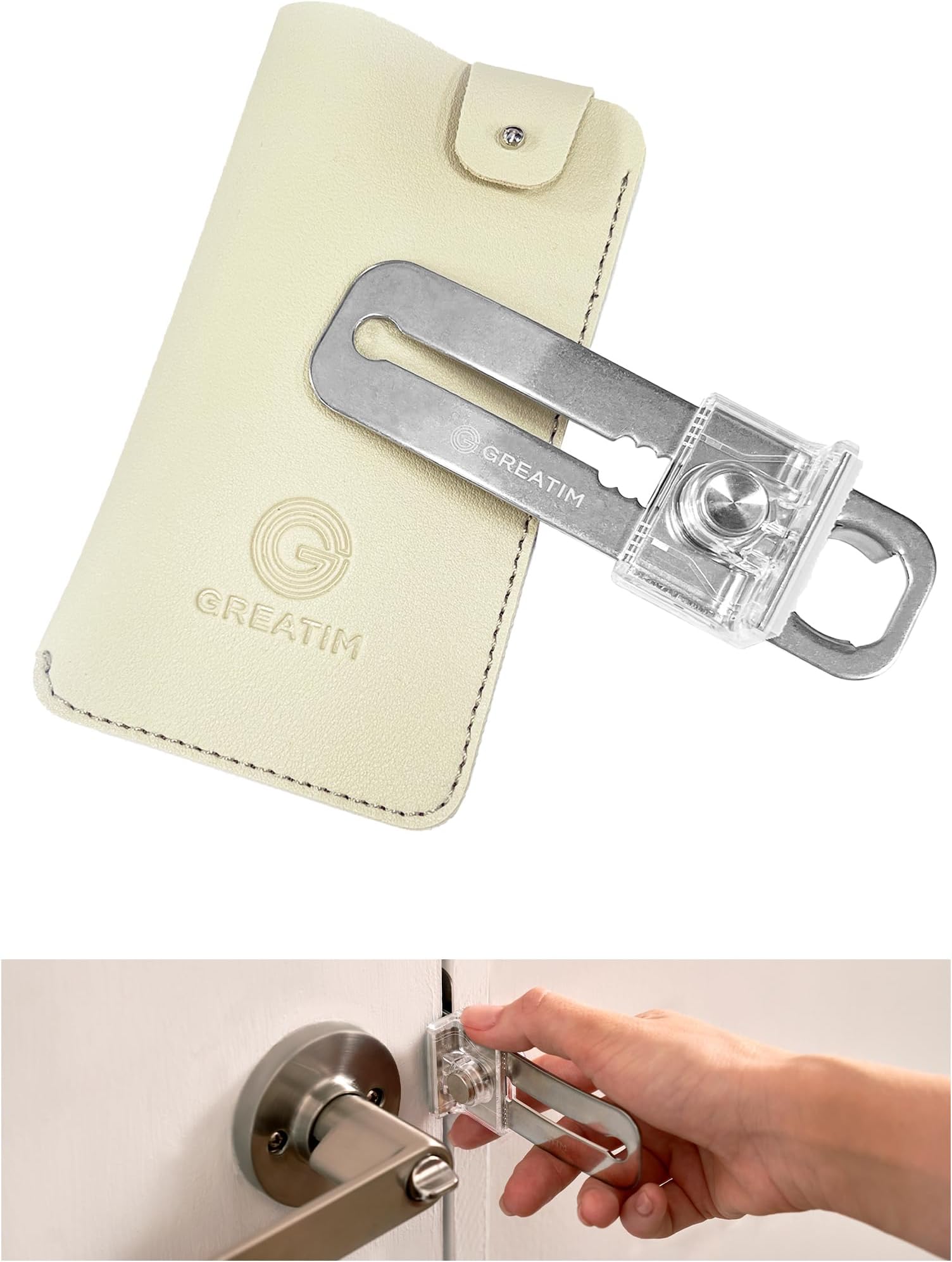 3 Pcs Portable Door Lock, Hotel Door Locks for Travelers Security Door ...