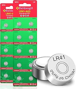 Amazon.com: LR41 Alkaline Battery AG3 392 384 192 Battery 1.5V Button Coin Cell Batteries 20 ...