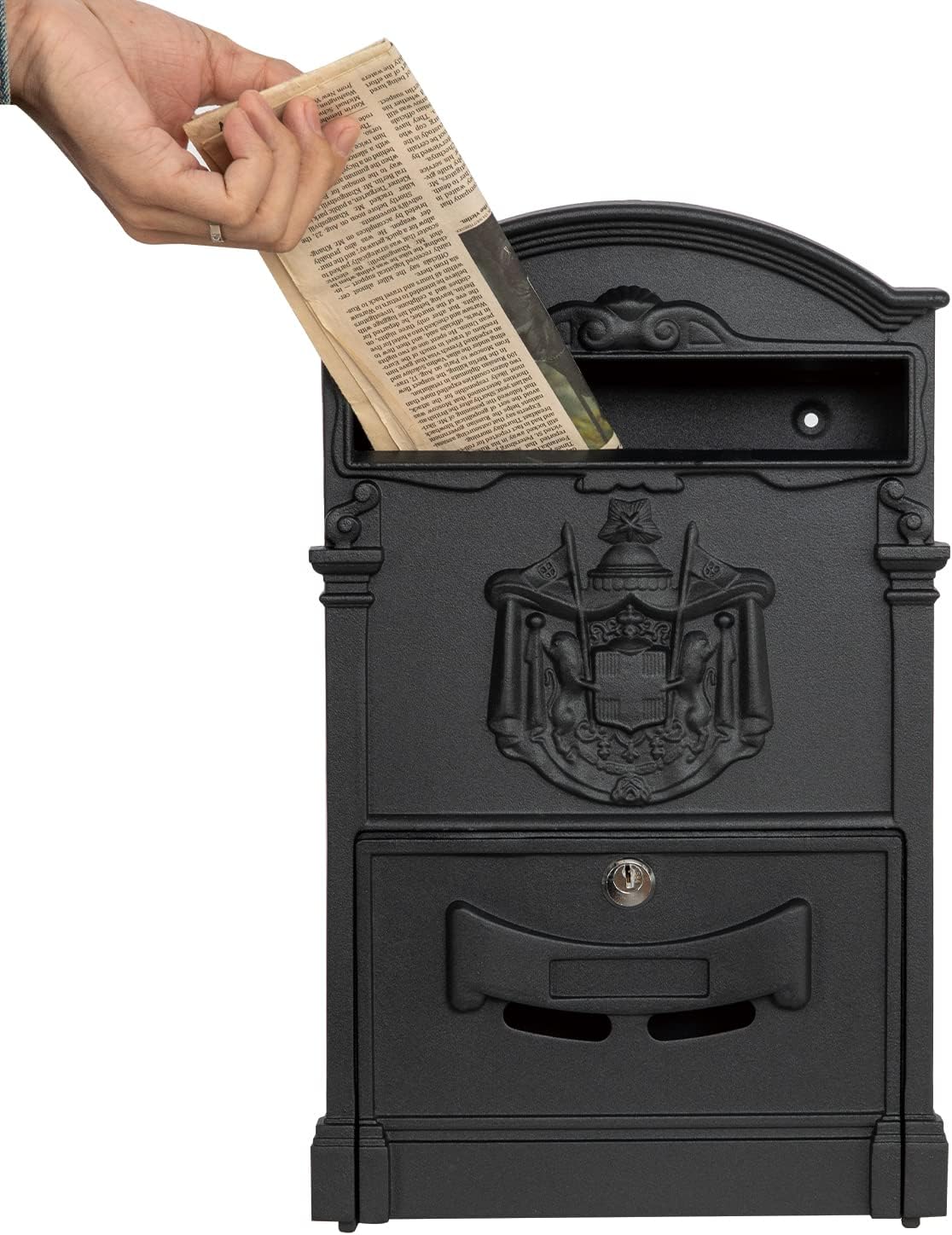 Amazon.com: xhlokk Wall Mount Mailboxes, Rust Resistant Locking Wall ...