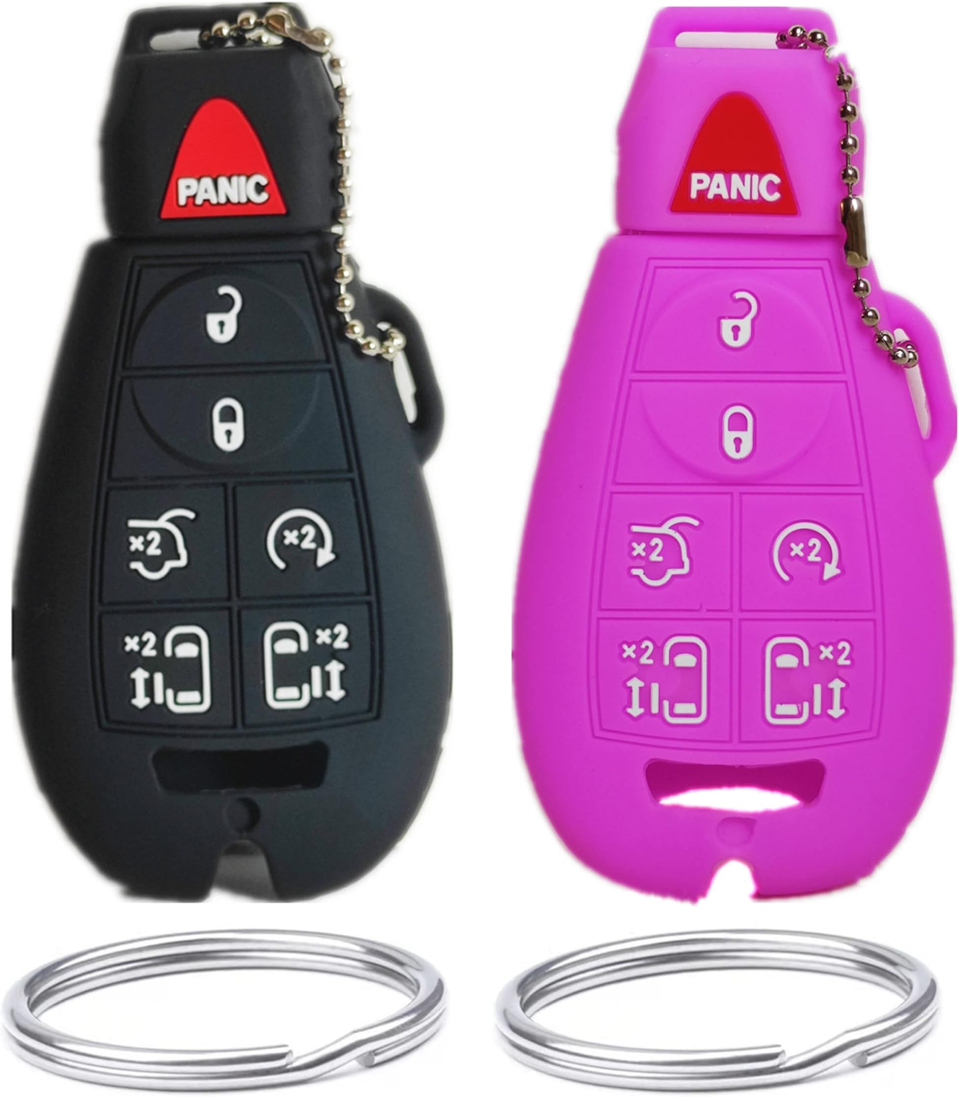 Amazon.com: ELOHEI Key Fob Cover for Dodge, Premium Soft Full ...