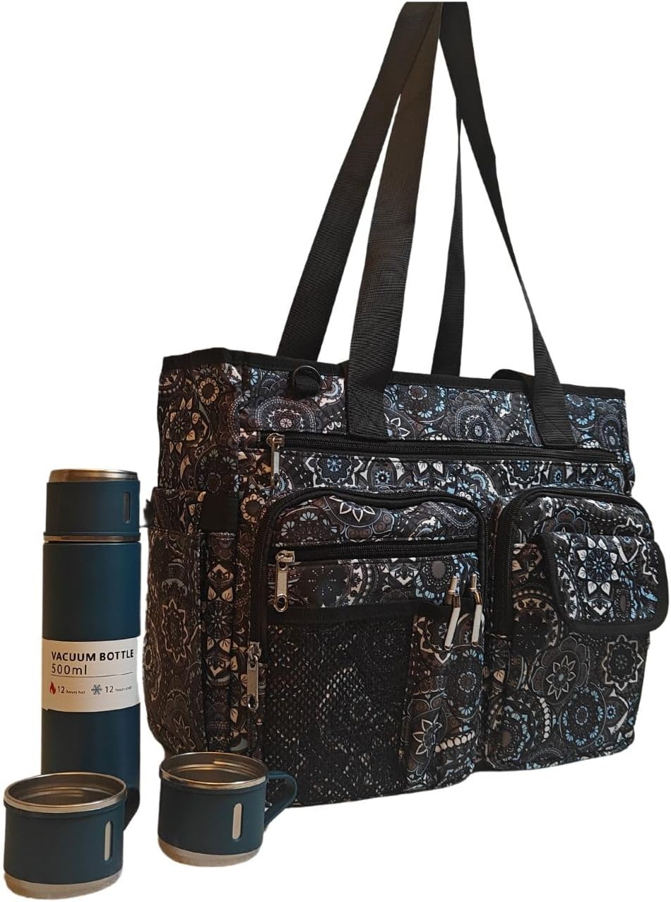 Amazon.com: Teacher Tote, Women's Nurse Utility Bag with Bottom Pad ...
