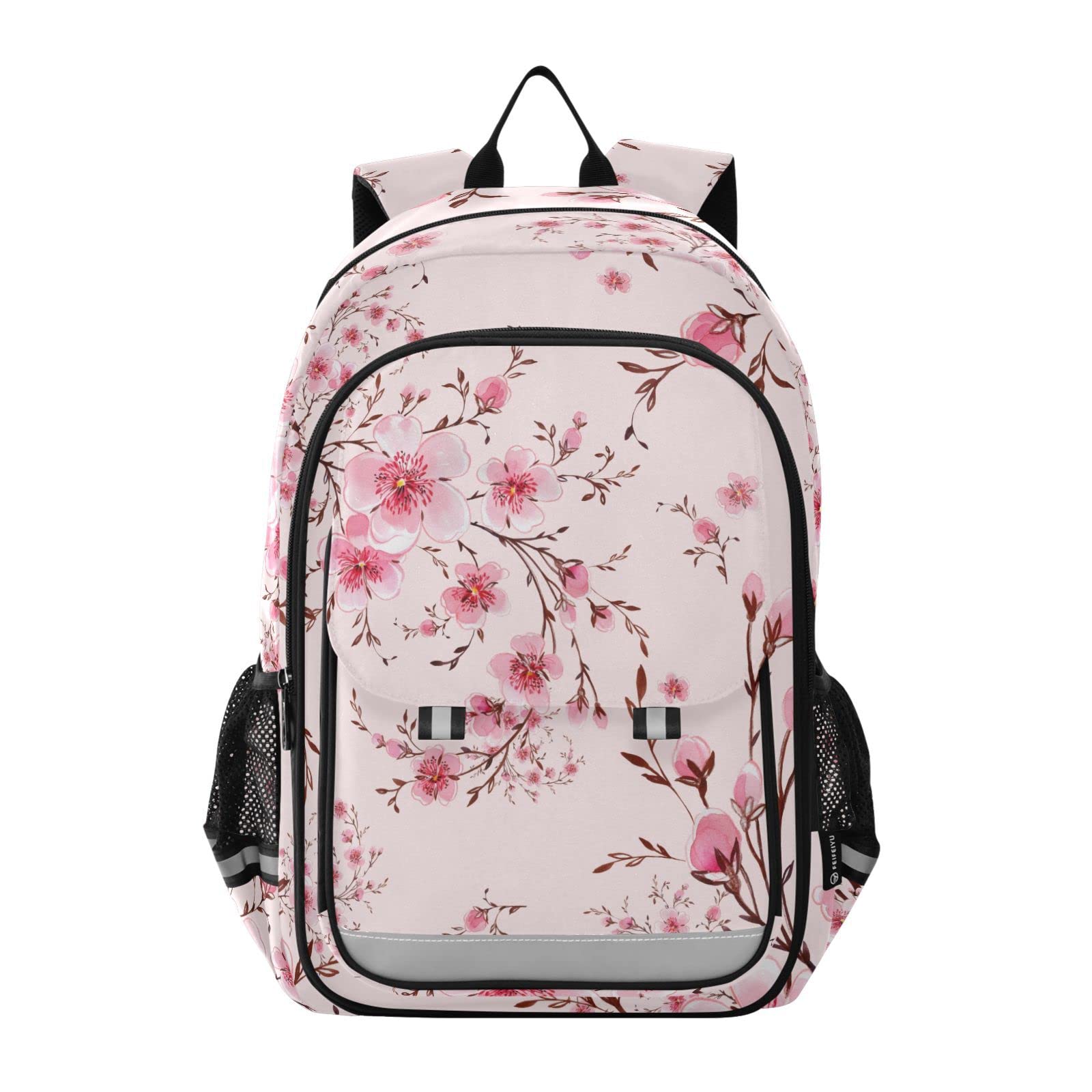 Amazon.com | ALAZA Pink Cherry Blossom Flowers Floral Laptop Backpack ...