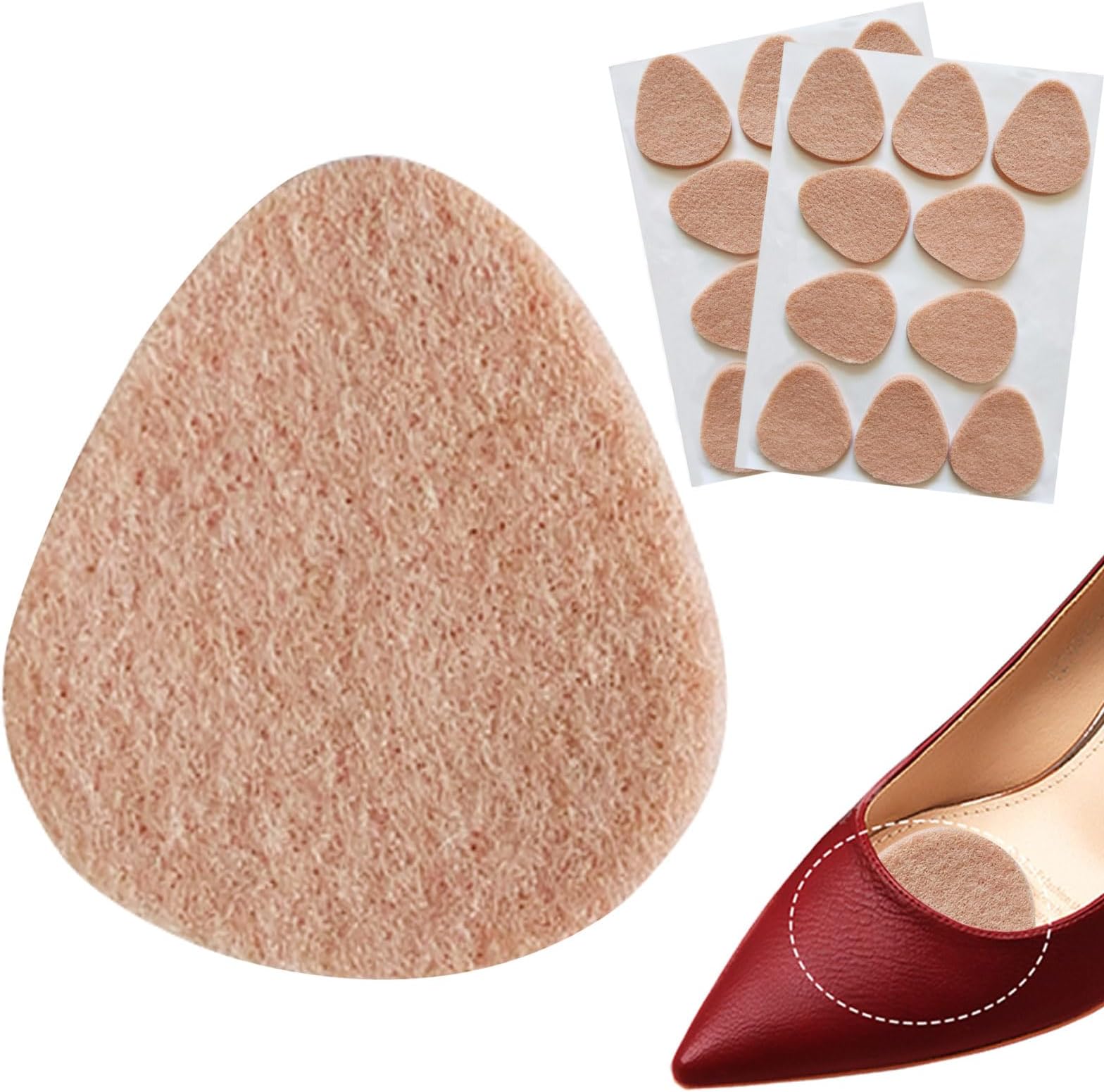 Amazon.com: Metatarsal Pads for Women and Men 40 Pieces, 1/4" Thick ...