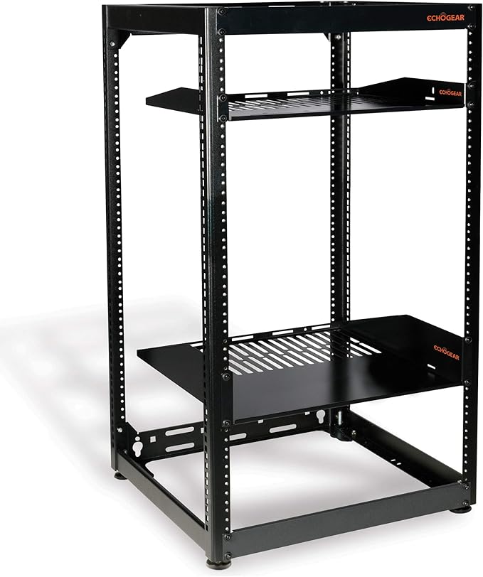 Amazon.com: ECHOGEAR 20U Open Frame Rack for Servers & AV Gear - Wall ...