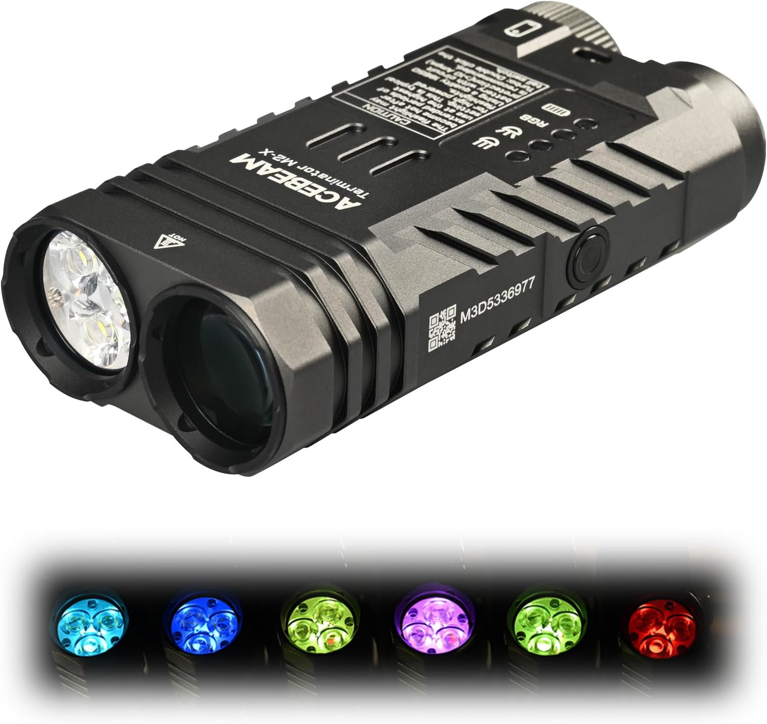 Acebeam Terminator M1 Dual Head LEP/LED Flashlight (Limited Edit ...