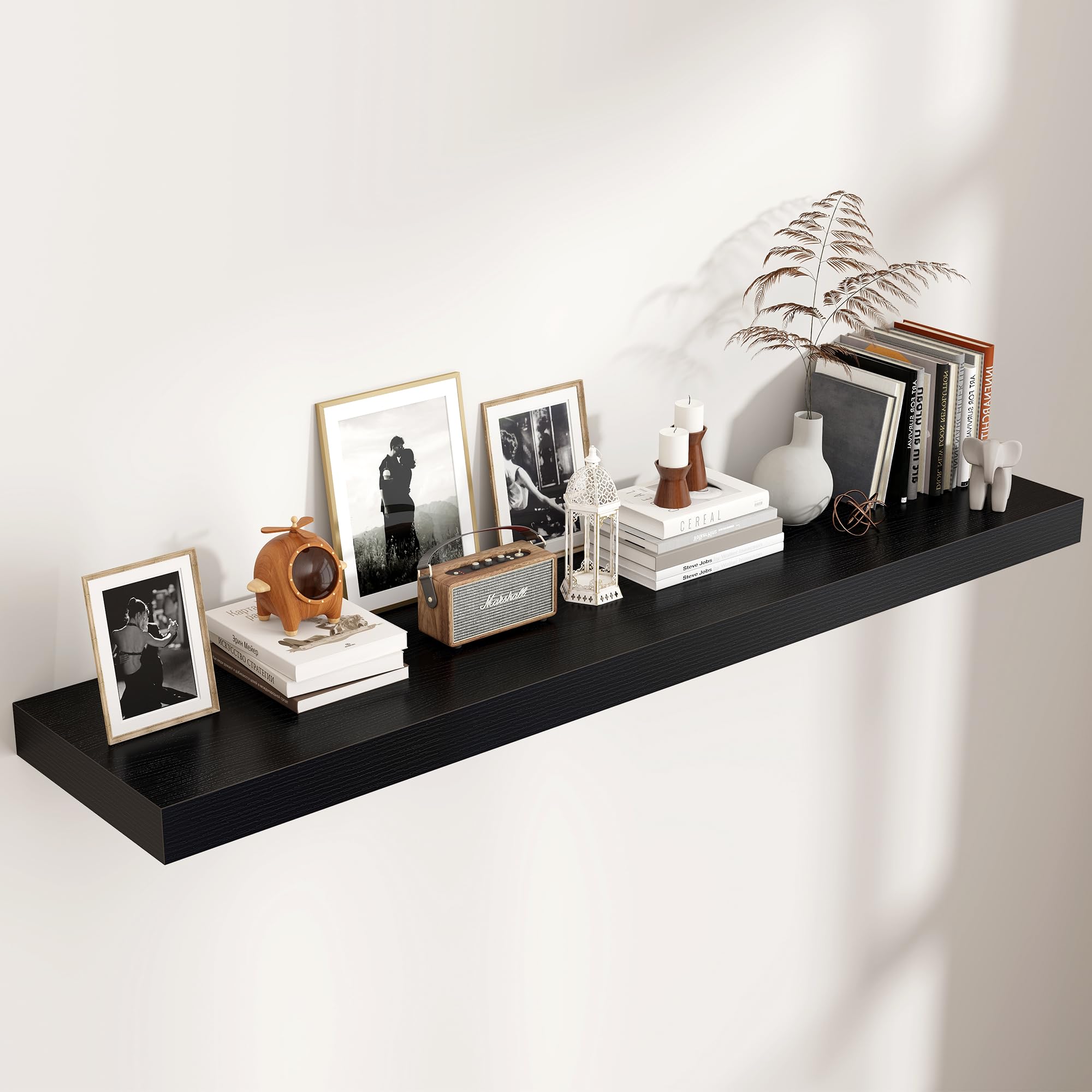 Amazon.com: Venusmiles Floating Shelves for Wall, Large Wall Mounted ...
