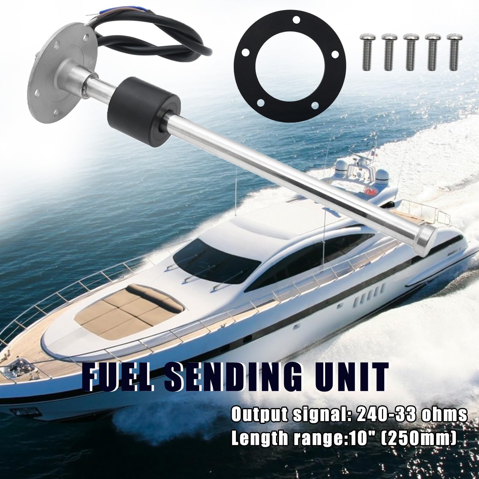 Snapklik.com : 240-33ohms 10 Boat Fuel Sending Unit Marine Sending ...