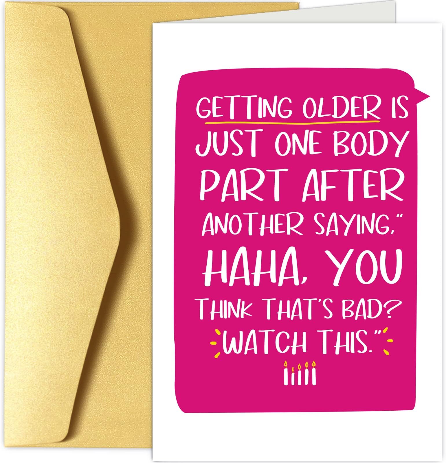 Amazon.com : NobleWorks Humorous Birthday Greeting Card with 5 x 7 Inch ...