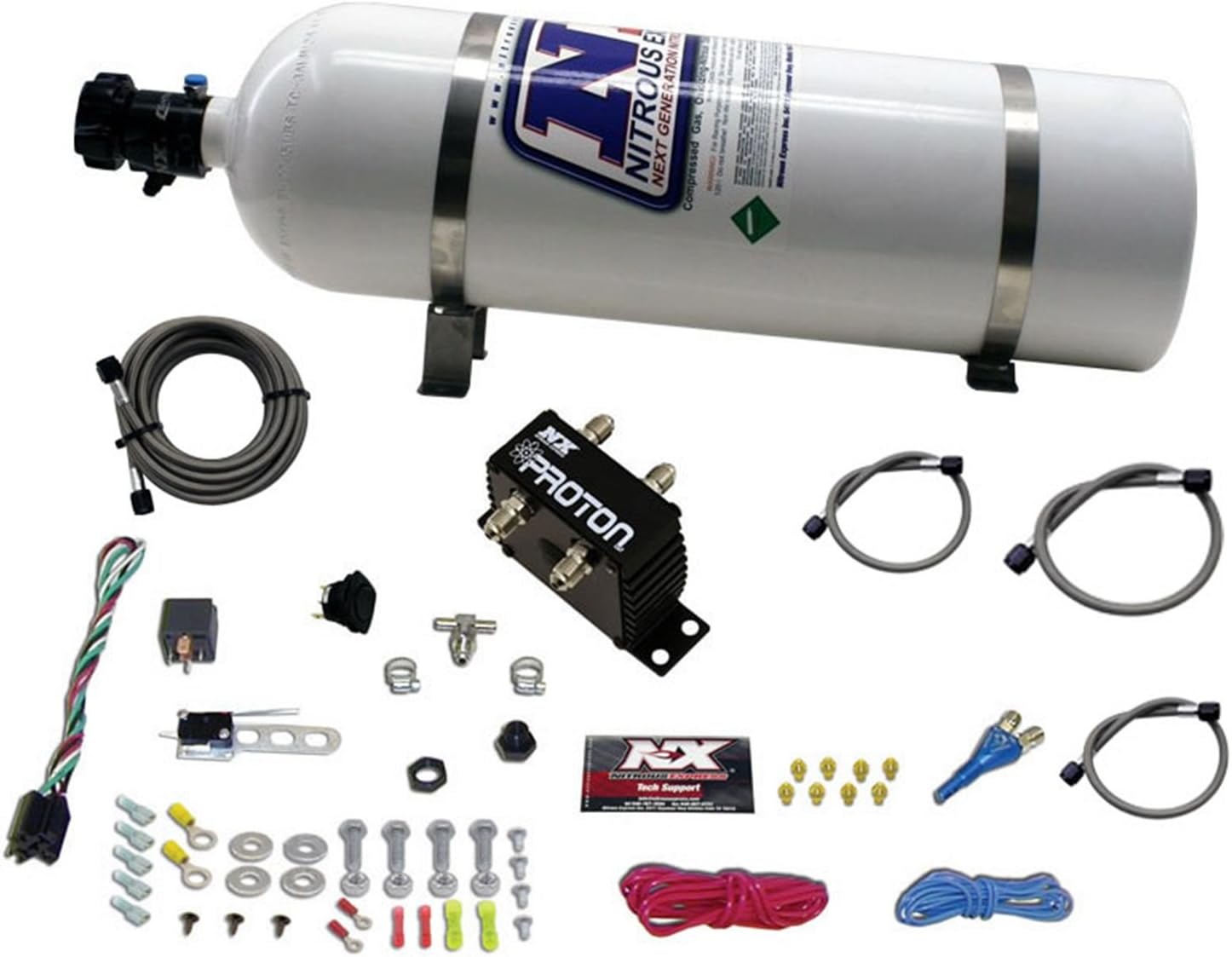 Amazon.com: Nitrous Express - Mainline EFI Single Nozzle Nitrous Kit w ...