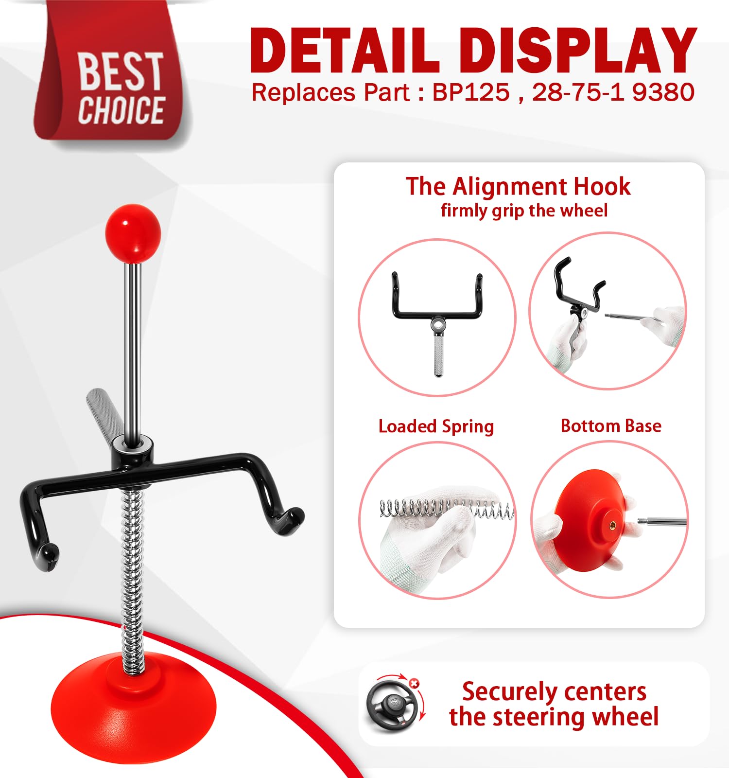 Snapklik.com : Steering Wheel Holder Stand Tool For Wheel Alignment