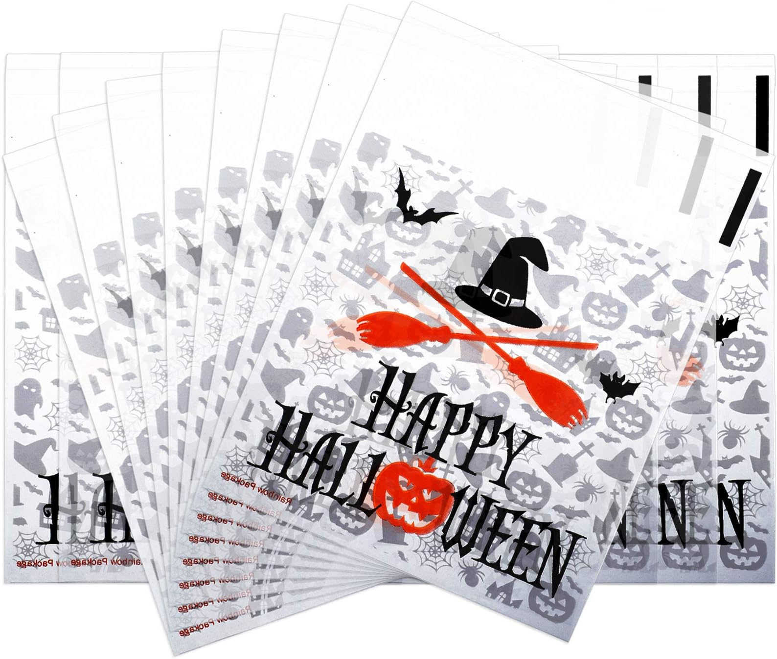 Amazon.com: Spooky Central Resealable Halloween Goodie Bags for Treats ...