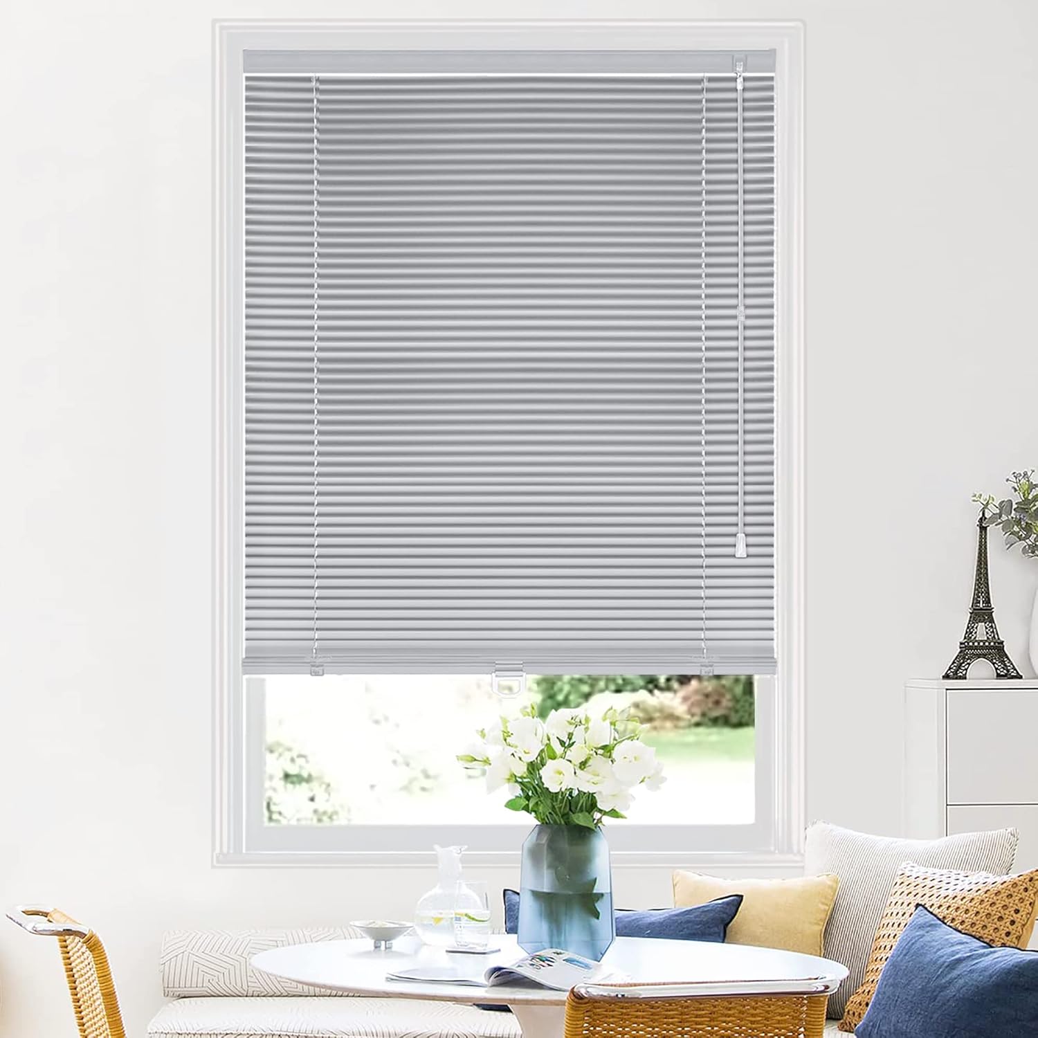 Amazon.com: Hiifroy Cordless Mini Blinds, Light Filtering Mini Blinds ...
