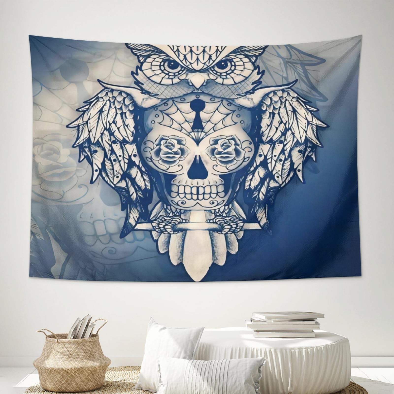 Abstract Sugar Skull Owl