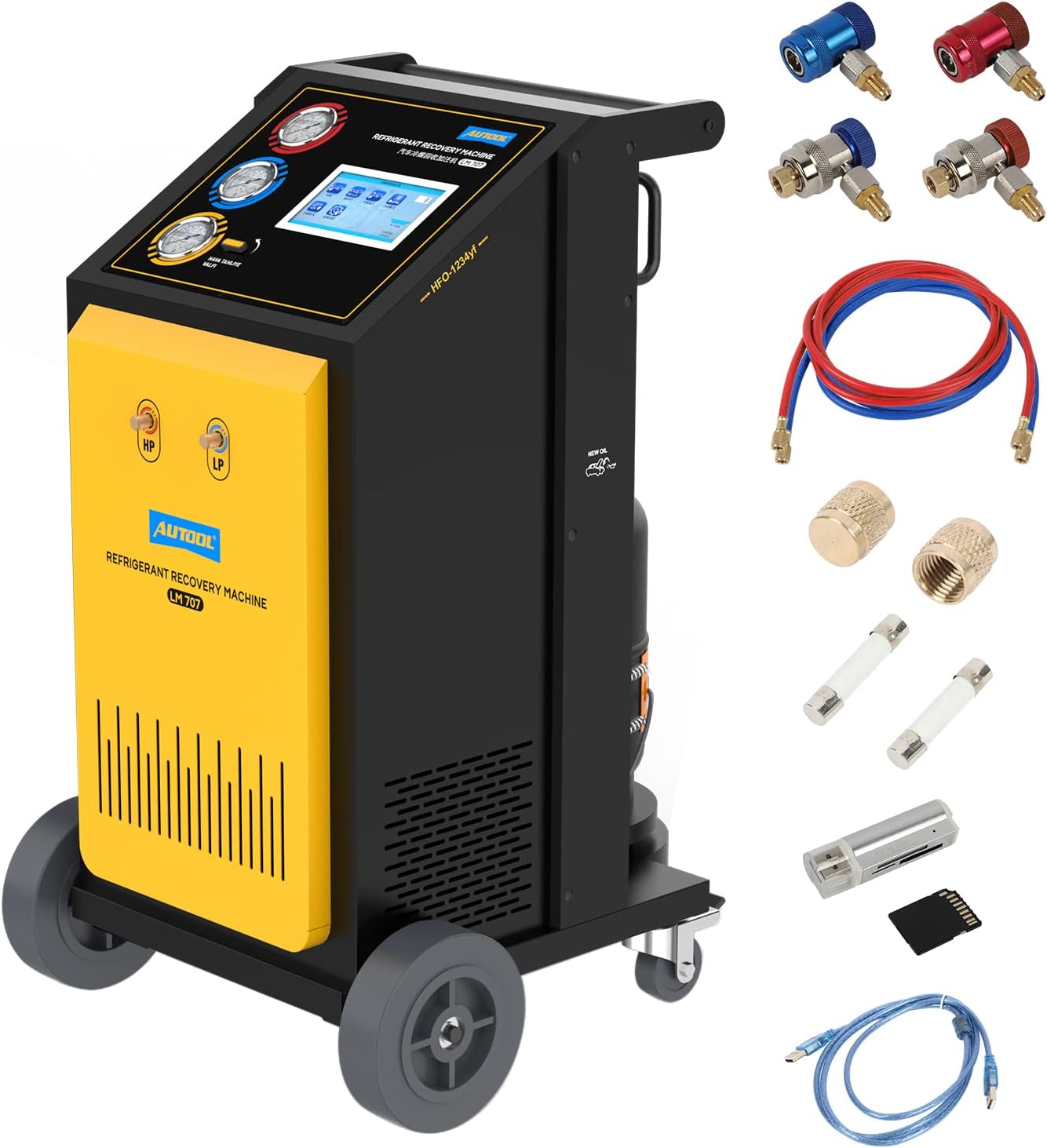 Amazon.com: AC Refrigerant Recovery Machine 3/8 HP,Recharge Recovery Machine AC110V 60Hz ...