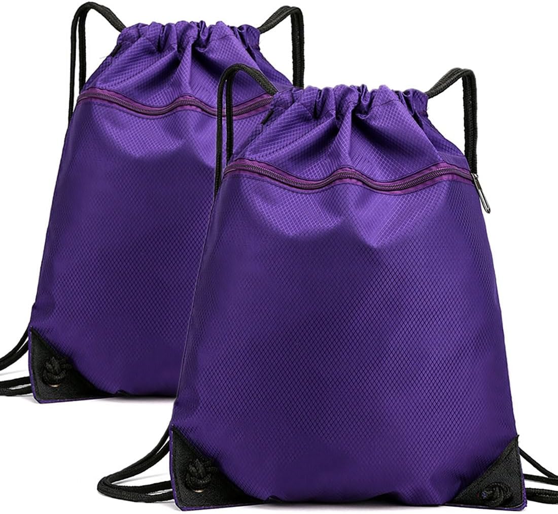Amazon.com | YINGKOR Drawstring Backpack Bag, Waterproof Draw String ...