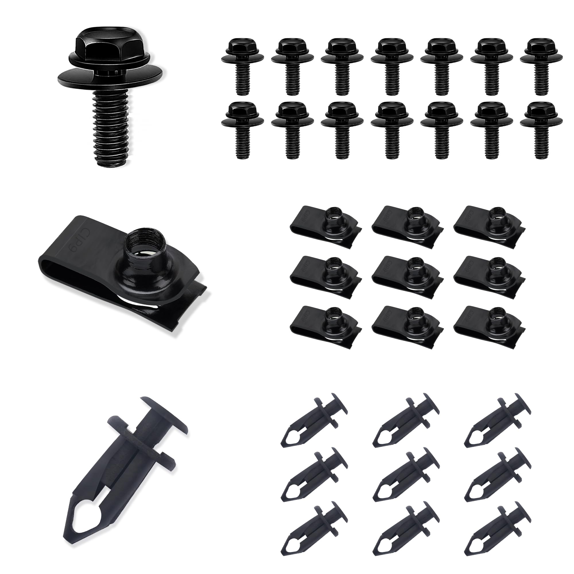 35PCS Car Clips Fasteners for Engine Cover Compatible with Infiniti G35 ...