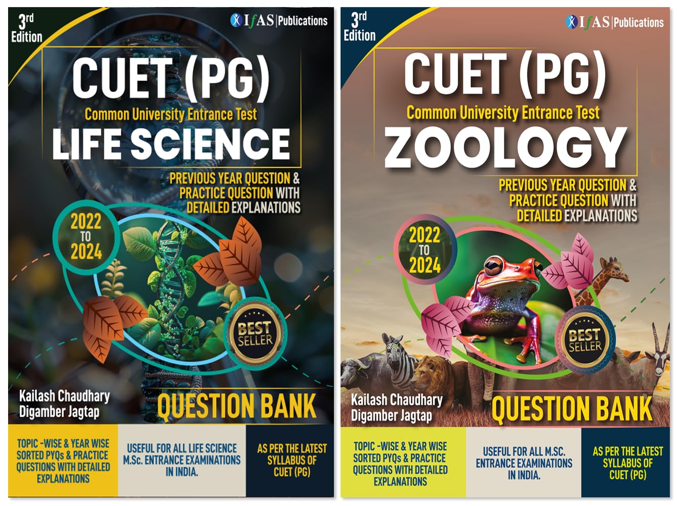 Buy CUET PG LIFE SCIENCE & CUET PG ZOOLOGY PYQ Combo| 3300+ Previous ...