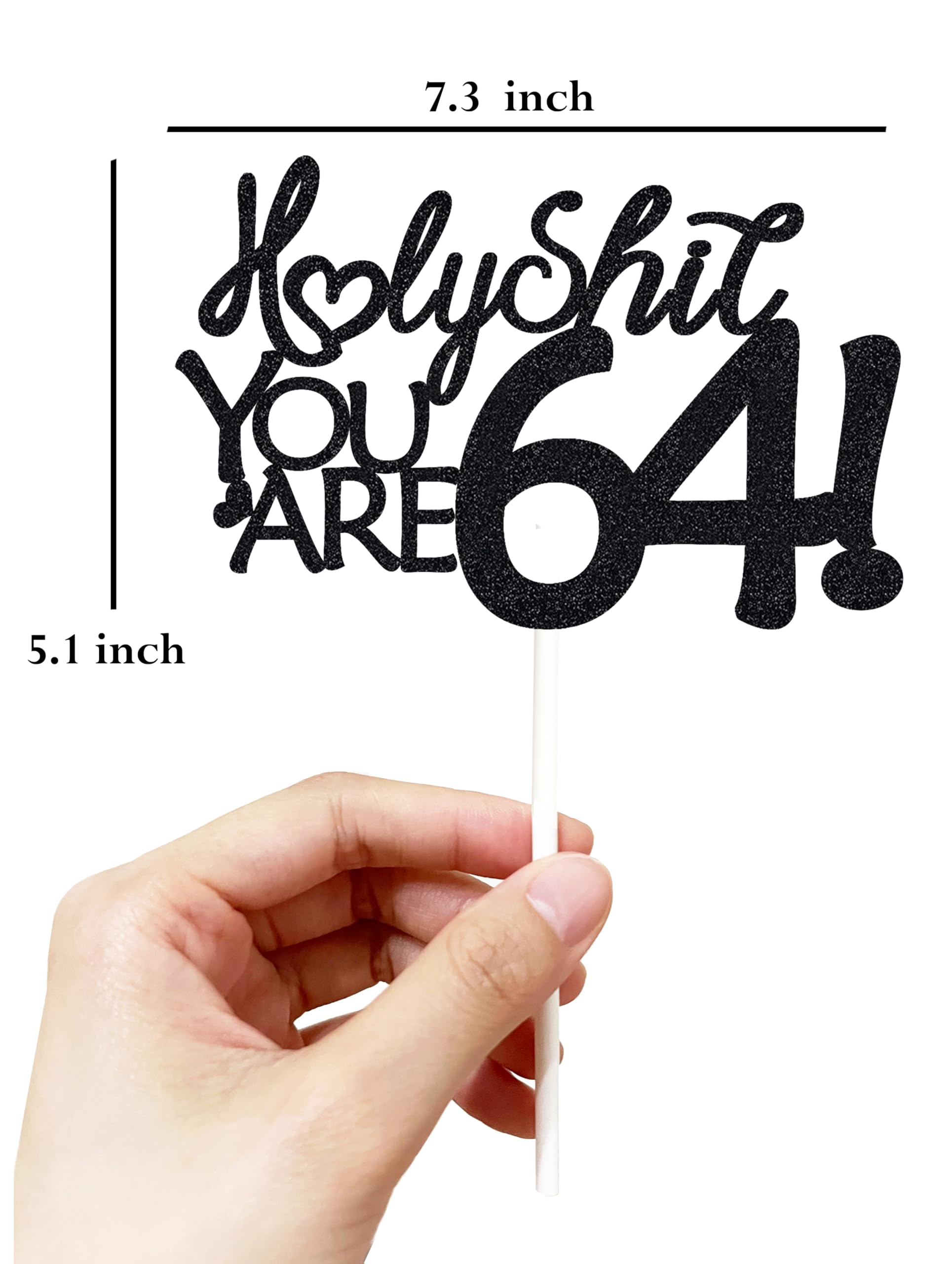 Snapklik.com : Happy 64th Birthday Cake Topper 64 Birthday Cake Toppers ...