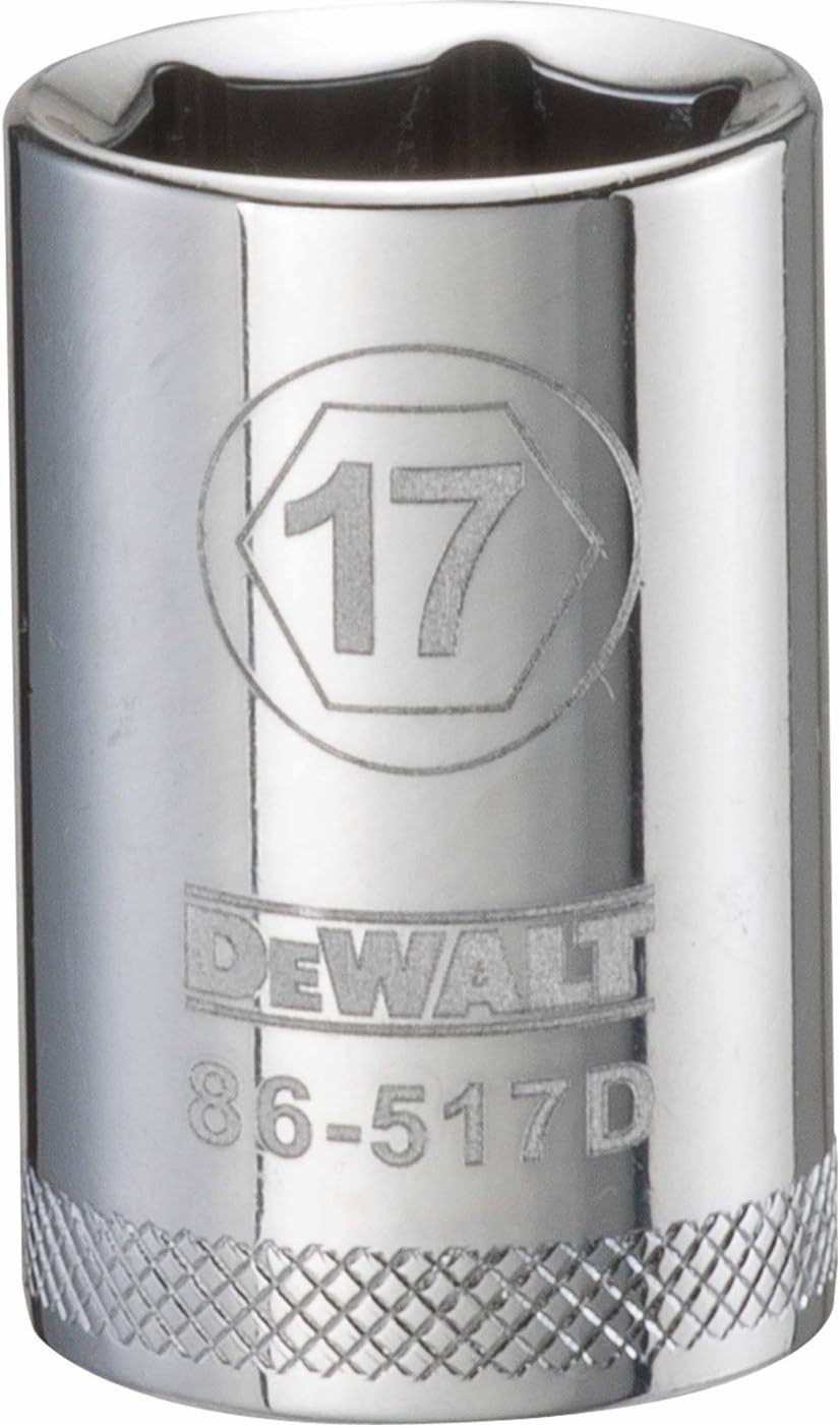 DEWALT 1/2" 6 PT Standard Socket 17MM - Amazon.com