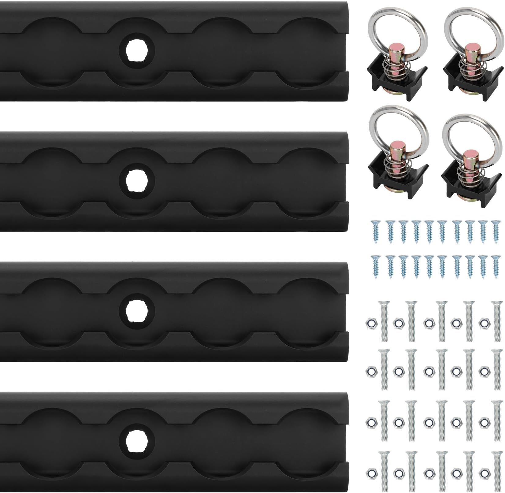 Amazon.com: NURATIT Upgraded 4ft 4pcs Aluminum L-Track, 48" L Track ...