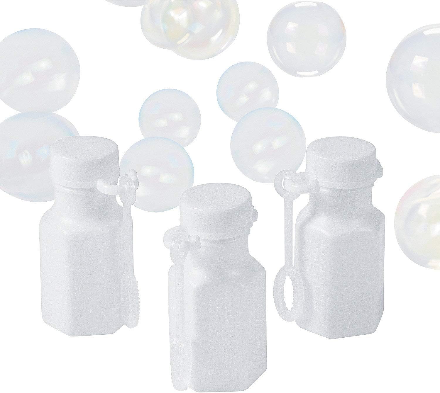 Amazon.com: Hexagon Mini Bubble Bottles, 48 Pieces, Wedding, Birthday ...