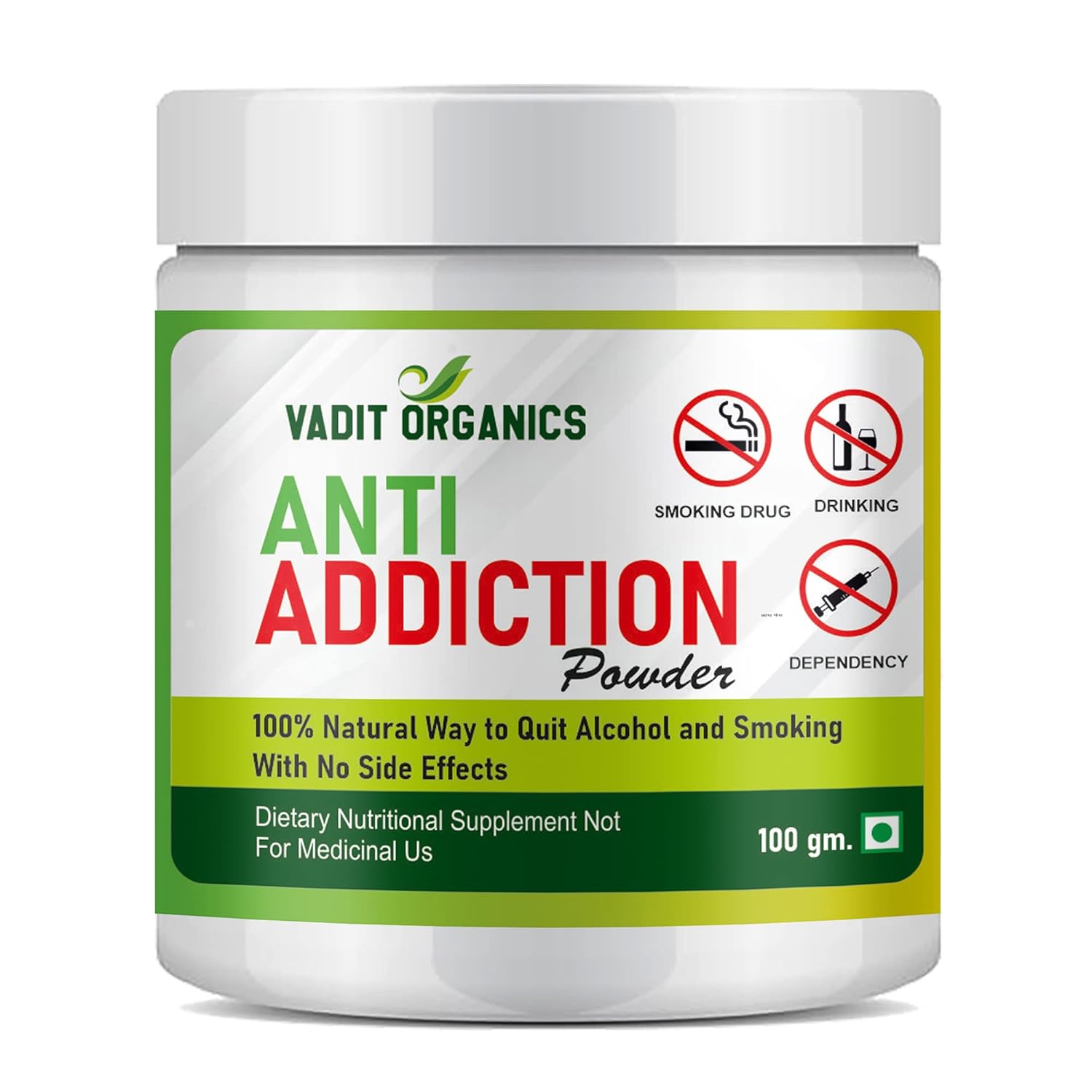 Buy Vadit Organics Anti Addiction Powder Supplement 100g - Addiction ...
