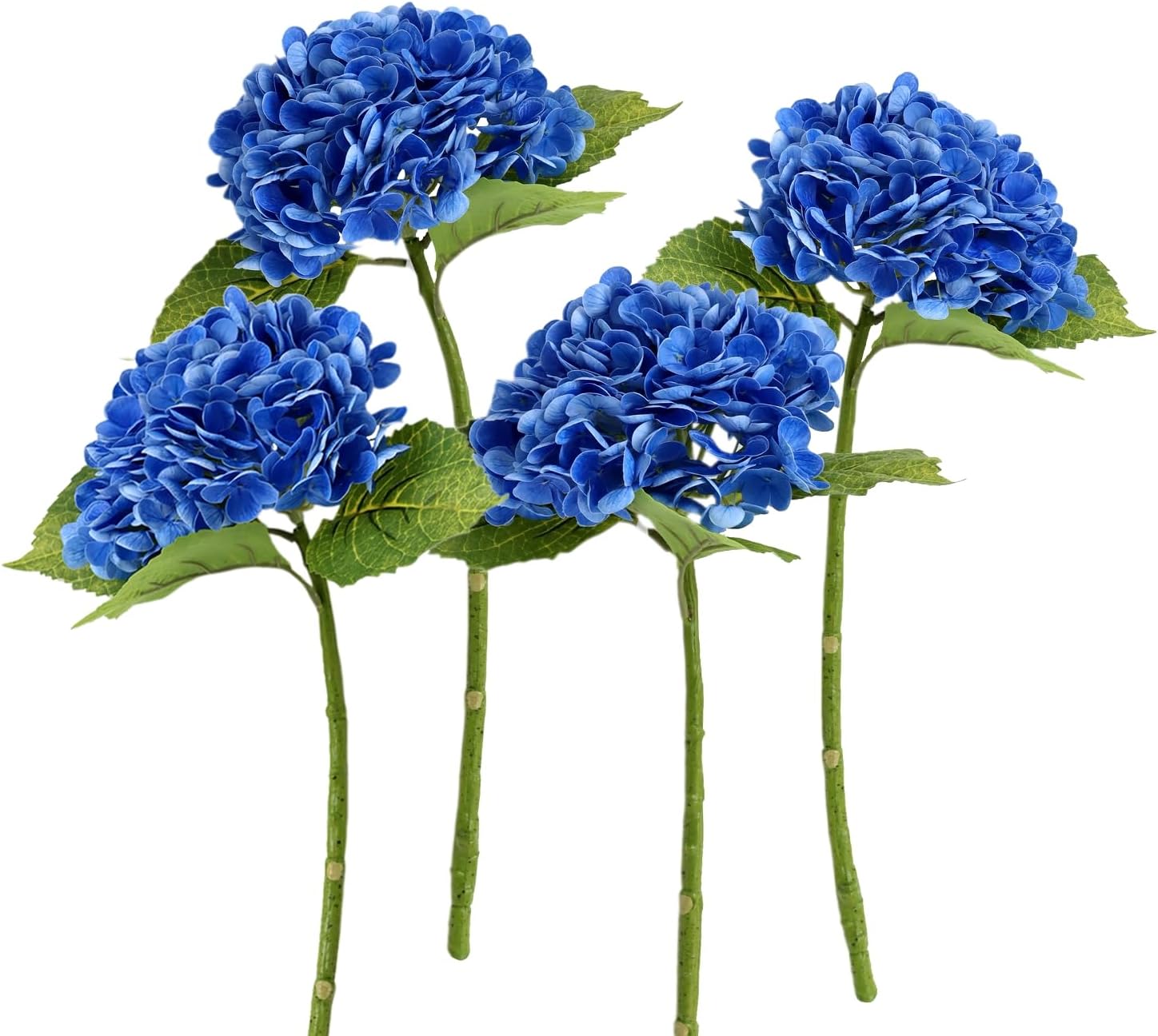 Amazon.com: grtefhu 4pcs 21" Faux Dark Blue Hydrangeas Artificial ...
