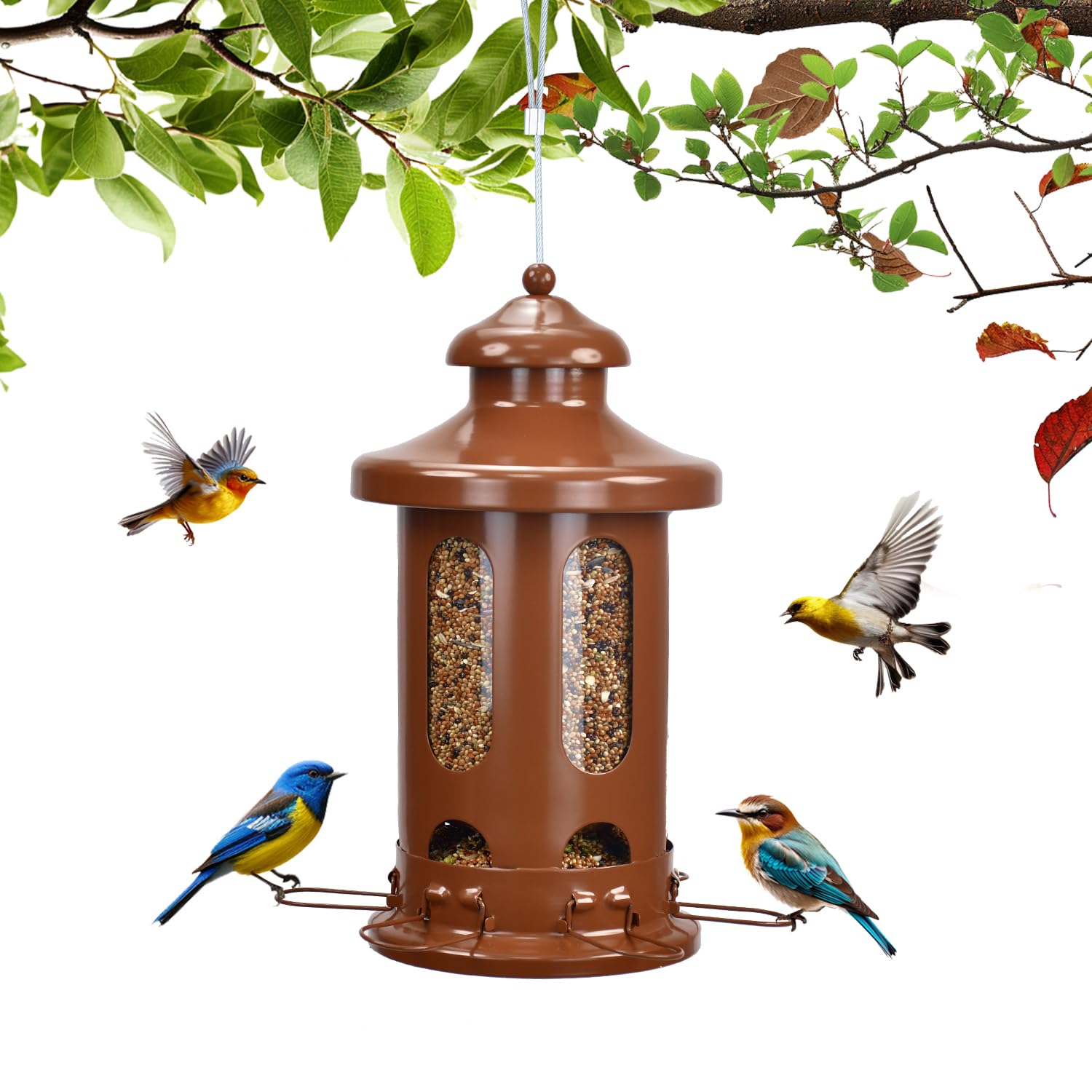 Amazon.com : Pitoutfir Lighthouse Bird Feeder,Bird Feeder House for ...