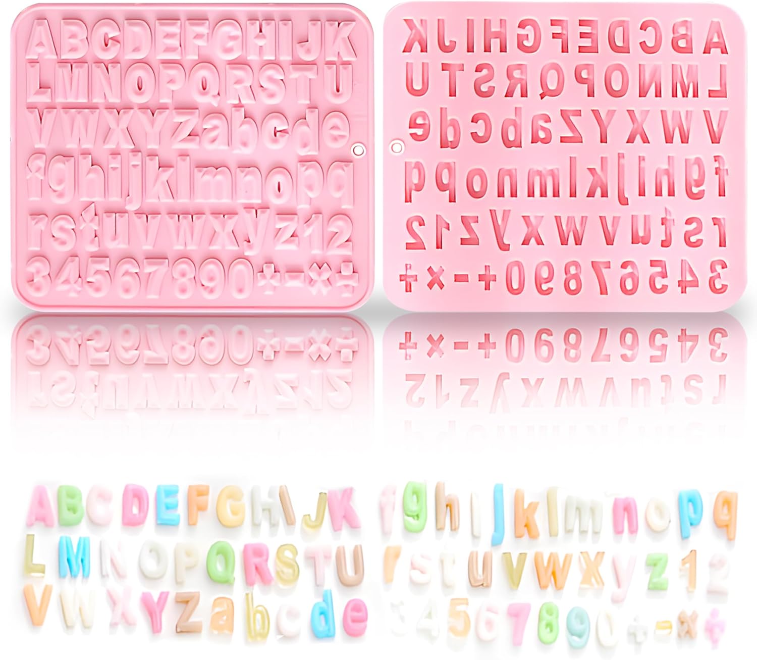 Amazon.com: Letters Molds and Numbers Molds,Silicone Letter Chocolate ...