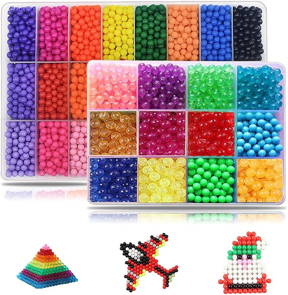 Amazon.com: KACAGA Non-Iron Magic Fuse Beads Kit 5mm 36 Colors 8500 No ...