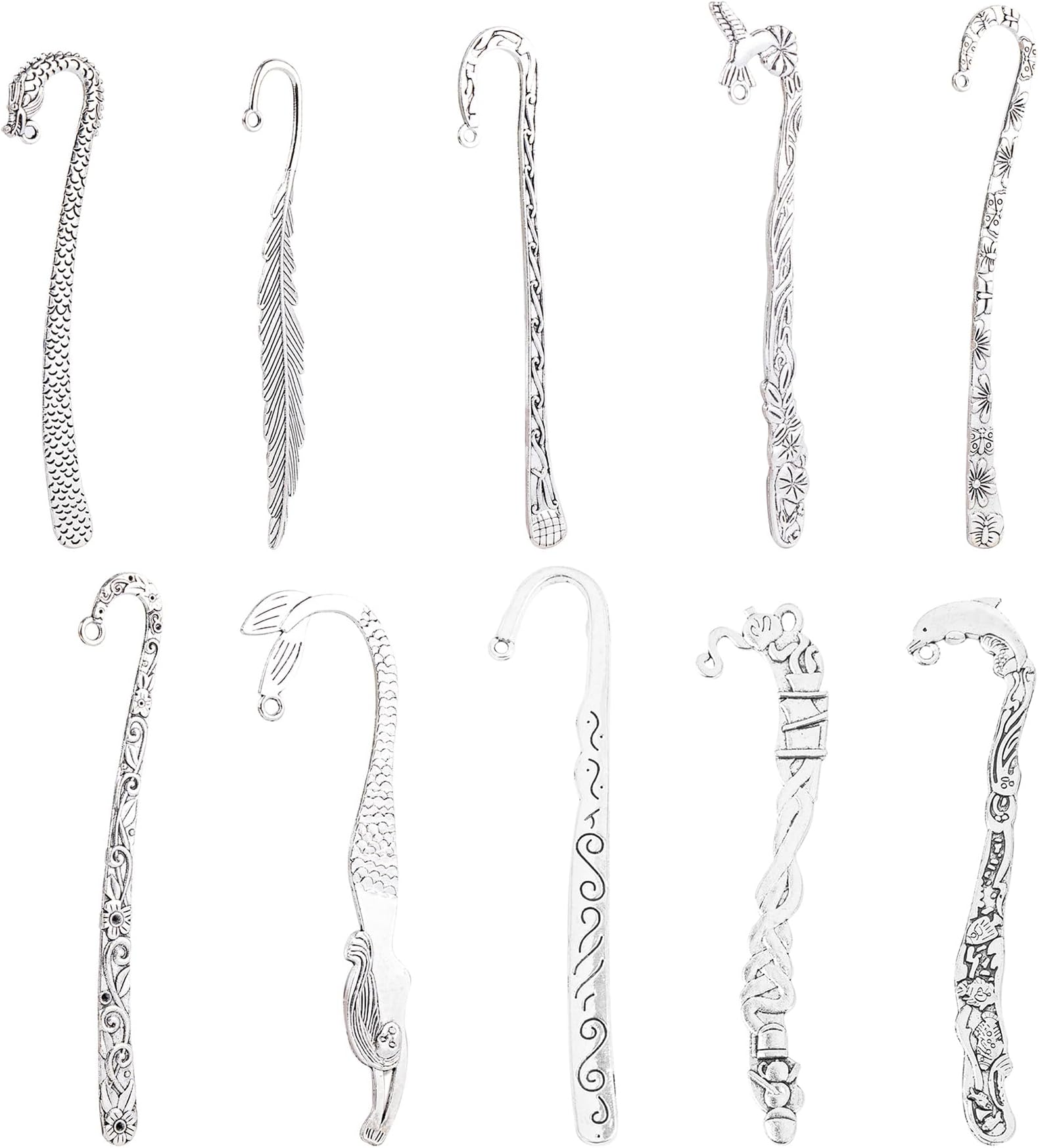 Amazon.com: EKDJKK 20 Pack Metal Bookmark Hairpin Hook Antique Vintage ...