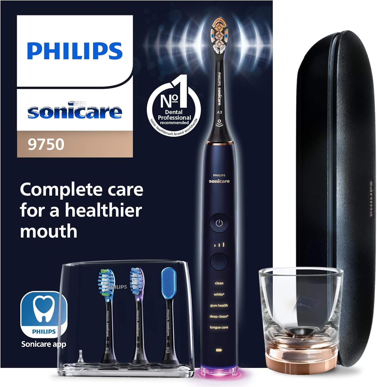 Amazon.com: Philips Sonicare DiamondClean Smart 9750 Electric ...