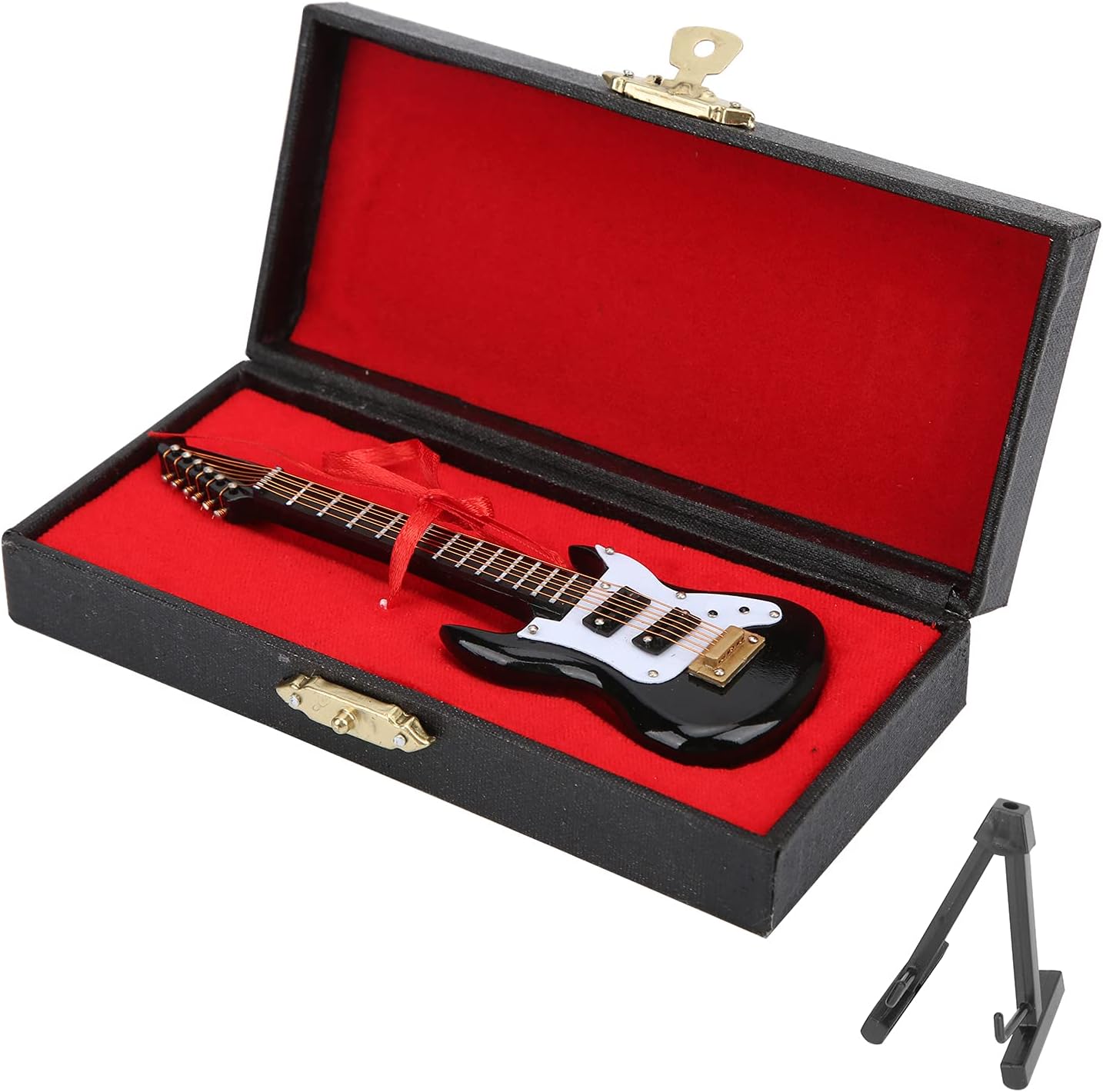 Amazon.com : Broadway Gift Co. Electric Guitar Miniature Replica White ...