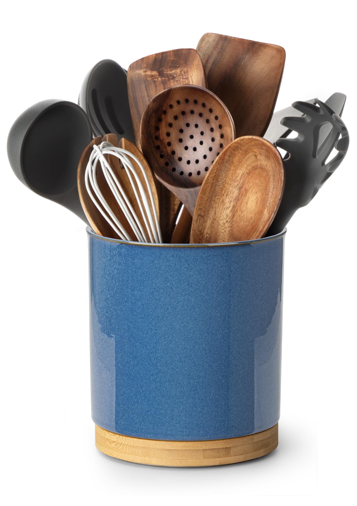 Snapklik.com : Nucookery 360Rotating Utensil Holder, 7.2" Kitchen ...