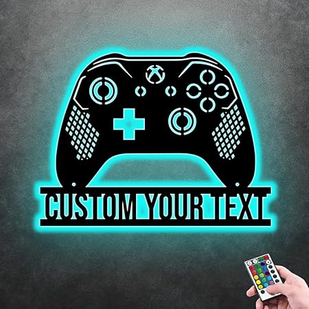 Amazon.com : SweetJECCU Personalized Gamer Neon Sign, Custom Signs for ...